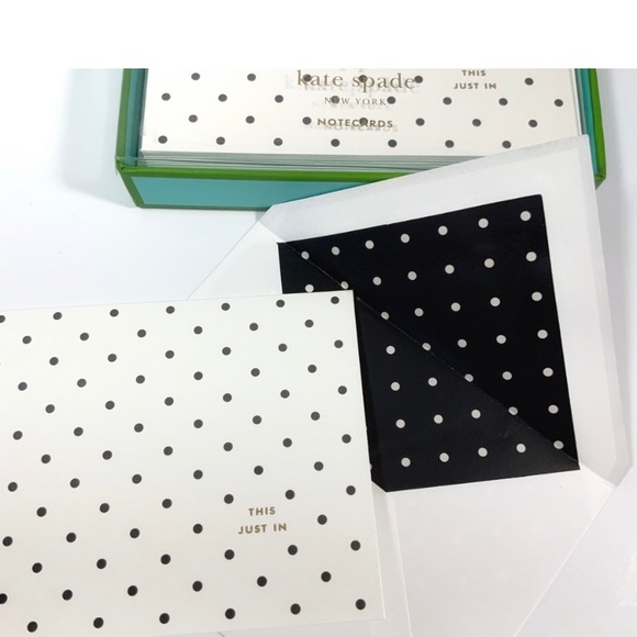 kate spade | Office | Nib Kate Spade This Just In Notecard Set With ...